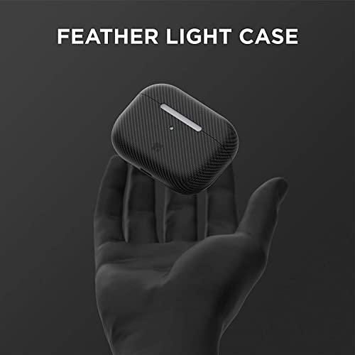 Foam Masters Genuine Carbon Fiber (Matte) Case for AirPods Pro 2nd Gen - Extreme Slim - Ultra Protection