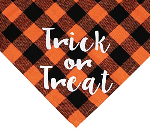 JOTFA 3 Pack Halloween Dog Bandanas, Holiday Halloween Plaid Dog Puppy Bandana Scarf Costume for Small Medium Large Dogs Pets
