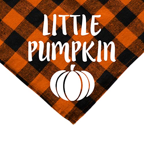 JOTFA Thanksgiving Day Dog Bandanas, Holiday Fall Plaid Dog Puppy Bandana Scarf Costume for Small Medium Large Dogs Pets