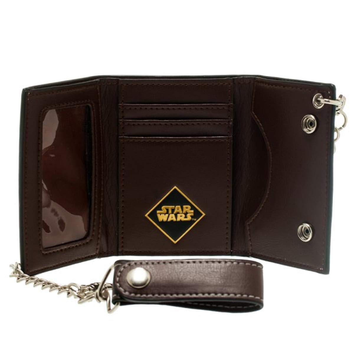 Bioworld Star Wars Boba Fett Metal Badge Chain Wallet