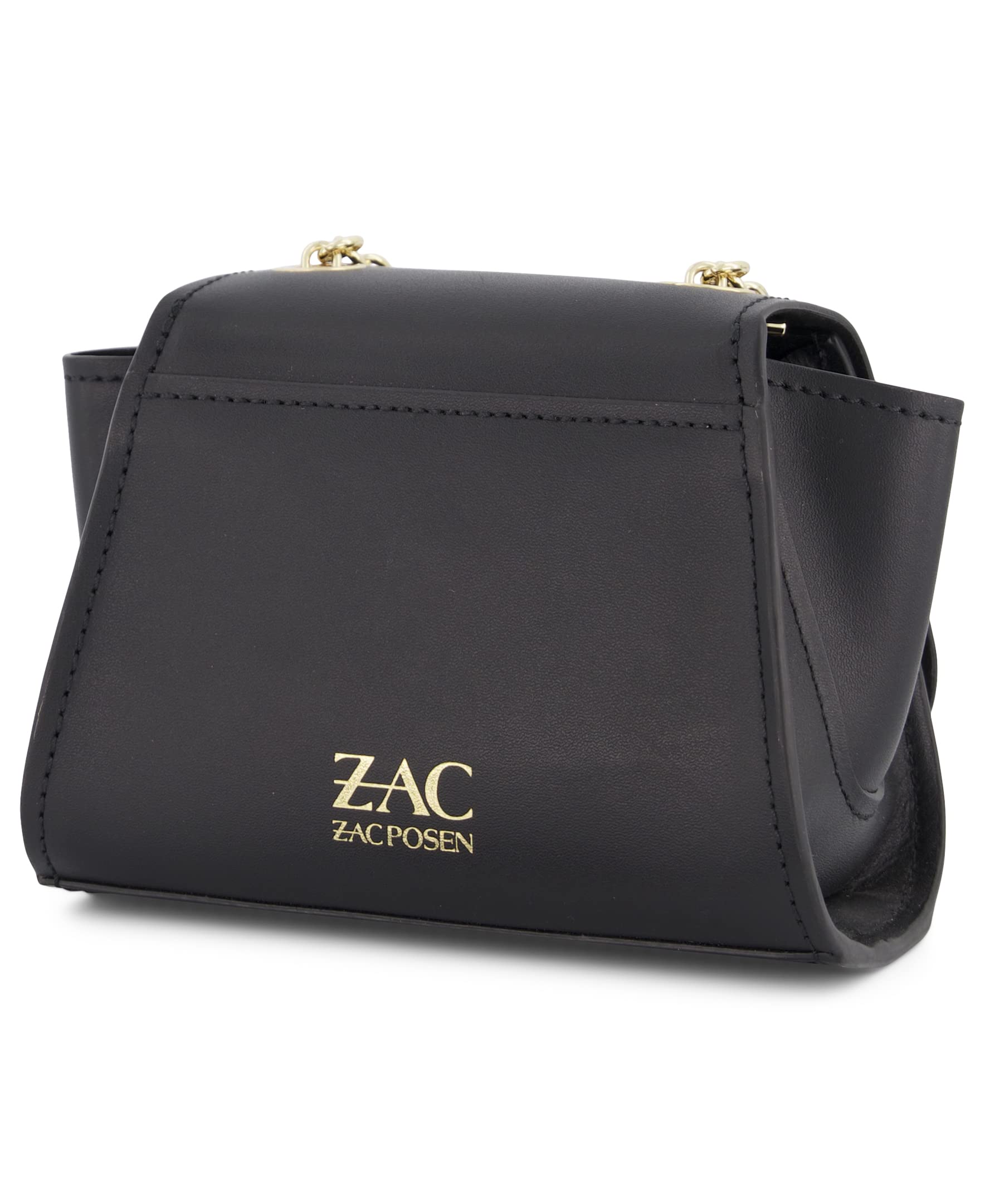 ZAC Zac Posen Eartha Mini Chain Crossbody Bag-Pearl Lady, Black