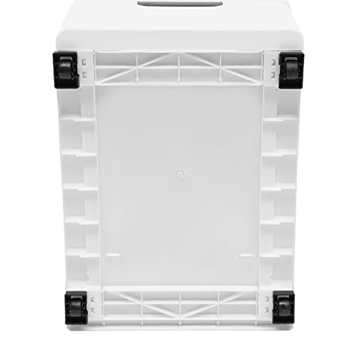 Gdrasuya10 5 Drawer Stackable Vertical Clothes Storage Tower, Plastic Dresser Storage Cabinet,Organizer Unit for Hallway Entryway Home Furniture White