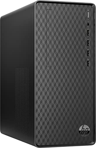 HP Desktop Computer 12th Gen (Intel i3-12100 4-Core, 8GB RAM, 256GB SSD, Intel UHD 730, AC WiFi, BT, 1 HDMI, 4 USB 3.1, Dark Black, Win 11 Home) with Dockztorm Hub