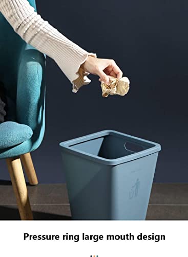 Krimo Plastic Small Trash Can Wastebasket, Garbage Container Bin with Handles for Bathroom, Kitchen, Home Office, Dorm, Kids Room(Orange)