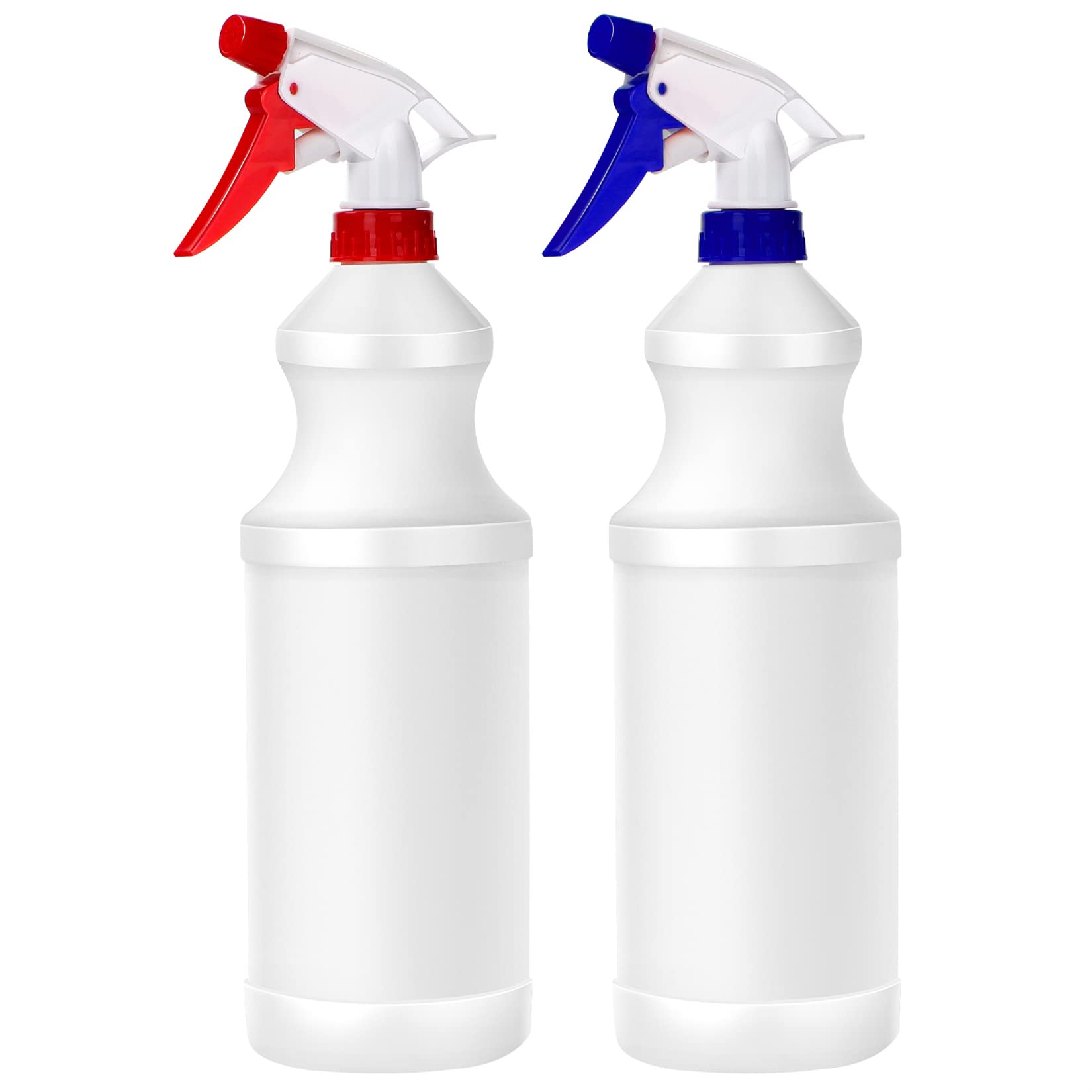 CUNQN Spray Bottle Plastic Spray Bottle Spray Bottles Plastic Spraying Water Bottle 1000ml Empty Spray Bottle Cleaning with Adjustable Nozzle Trigger Sprayer for Housekeeping Office Plants Hair 2PCS
