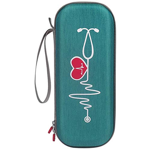 Cupsofu Bag Carrying Case for Classic Iii Stethoscope Pouch Sleeve Box Protection Case(Green)