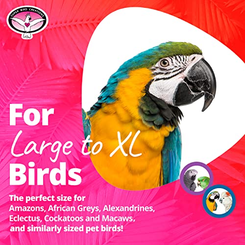 Super Bird Creations SB477 XL Woodpile Bird Toy, Large/XL Bird Size, 19" x 8"