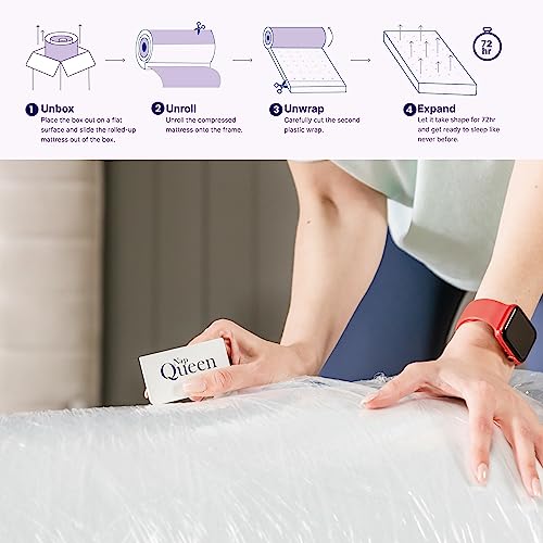 NapQueen 6 Inch Twin-XL Size Mattress, Cooling Gel Memory Foam Mattress, Bed in a Box