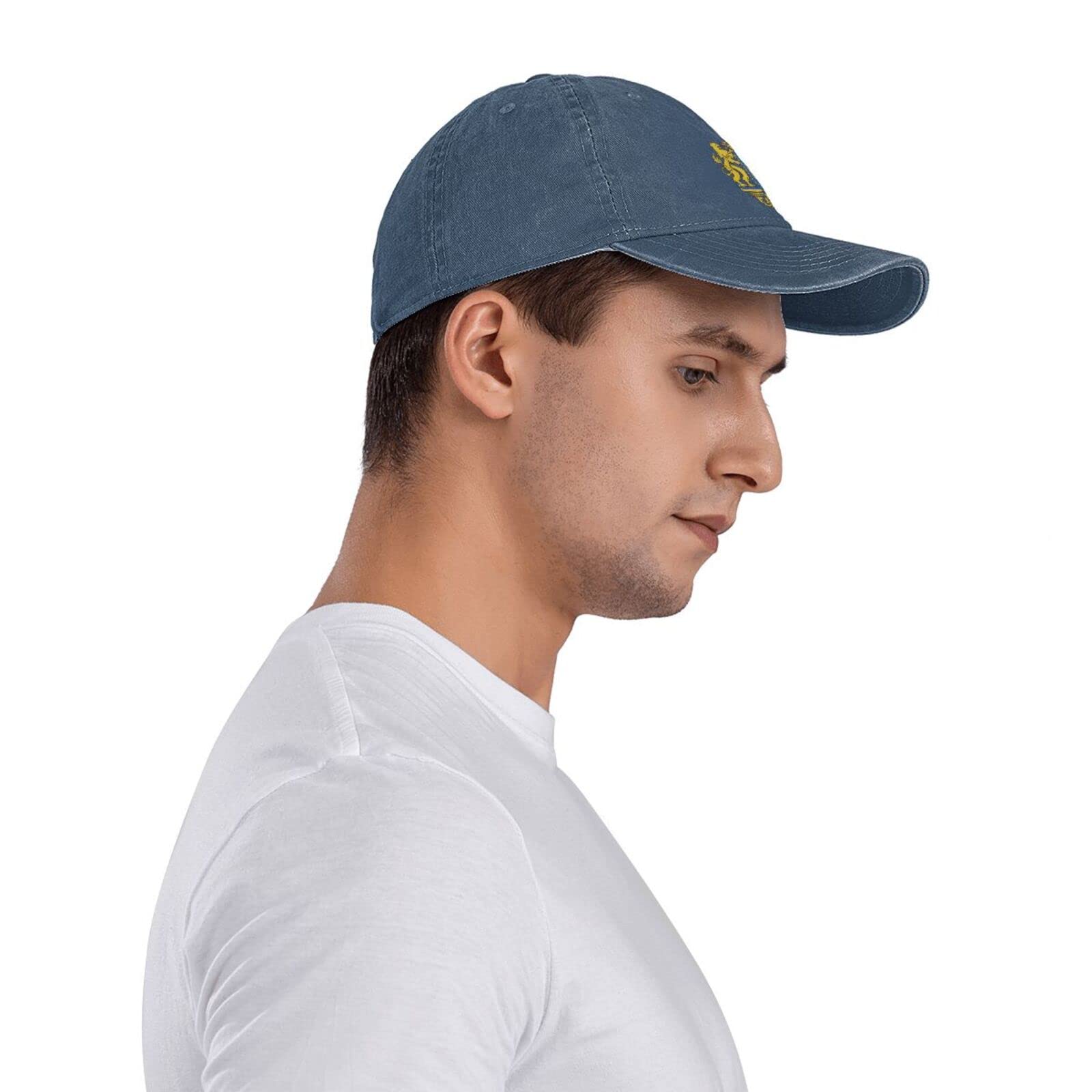 Bwidrmu Ukraine Vintage Baseball Cap Ukraine Denim Hat for Men Women Ukraine Adjustable Hat Blue