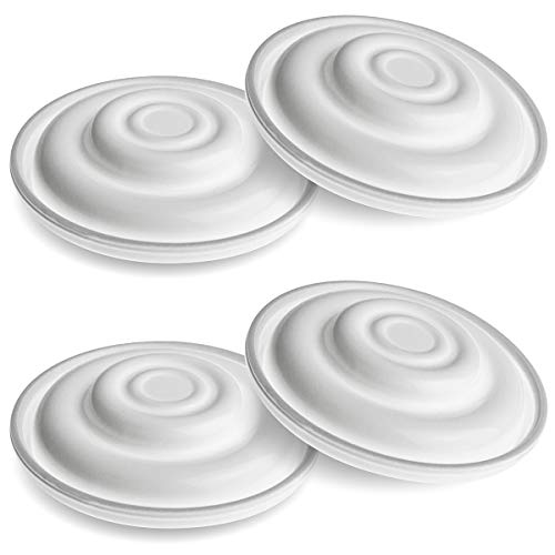 Nenesupply Silicone Backflow Protector Membranes Compatible with Spectra Backflow Protector Not Original Spectra Pump Parts Work with Spectra S2 S1 Breast Pumps (4pc Membrane)