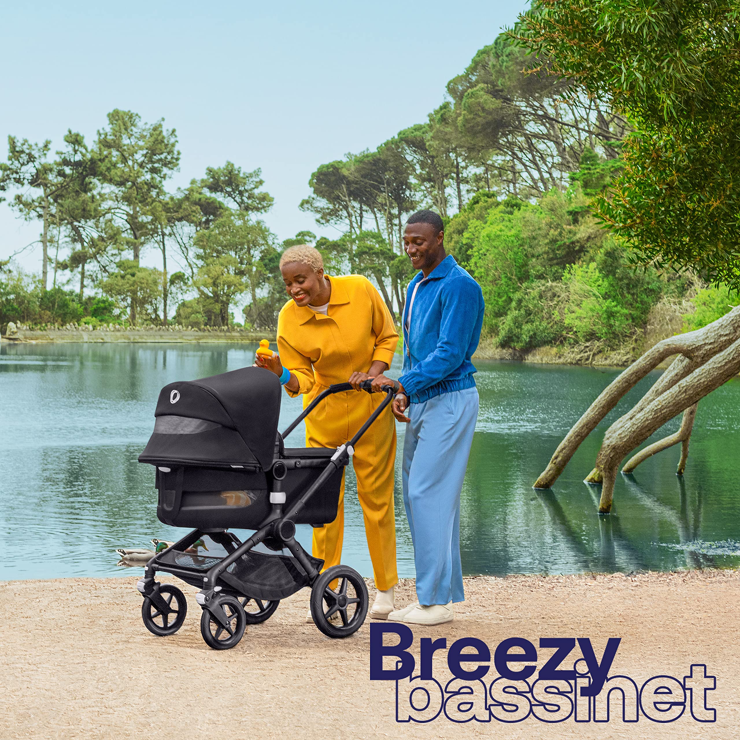 Bugaboo Fox 3 Complete Full-Size Stroller - The Most Advanced Comfort Stroller -Black/Midnight Black-Misty White