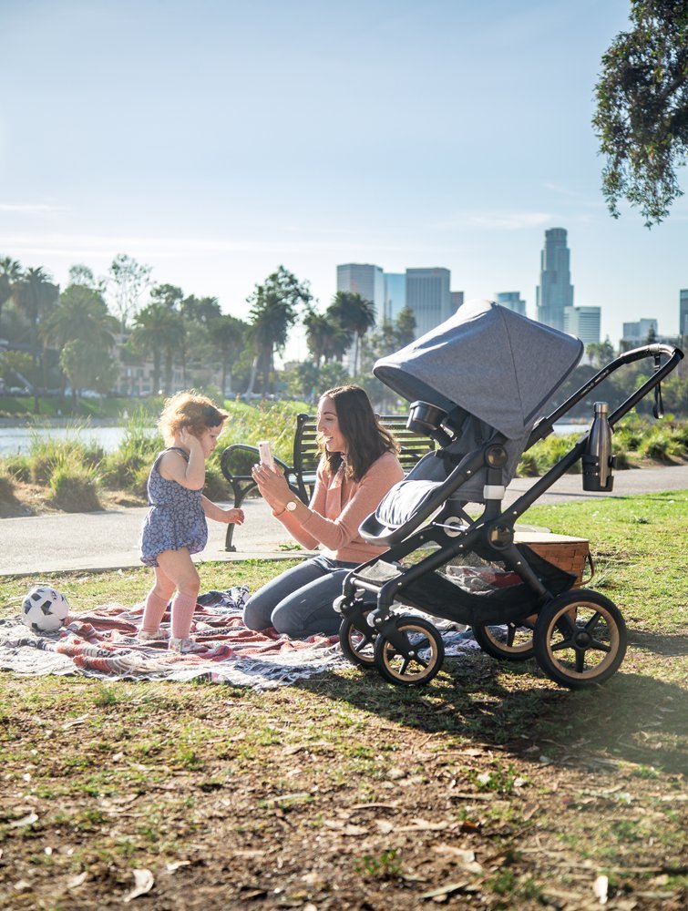 Bugaboo Fox Complete Full-Size Stroller, Black - Fully-Loaded Foldable Stroller with Advanced Suspension and All-Terrain Wheels