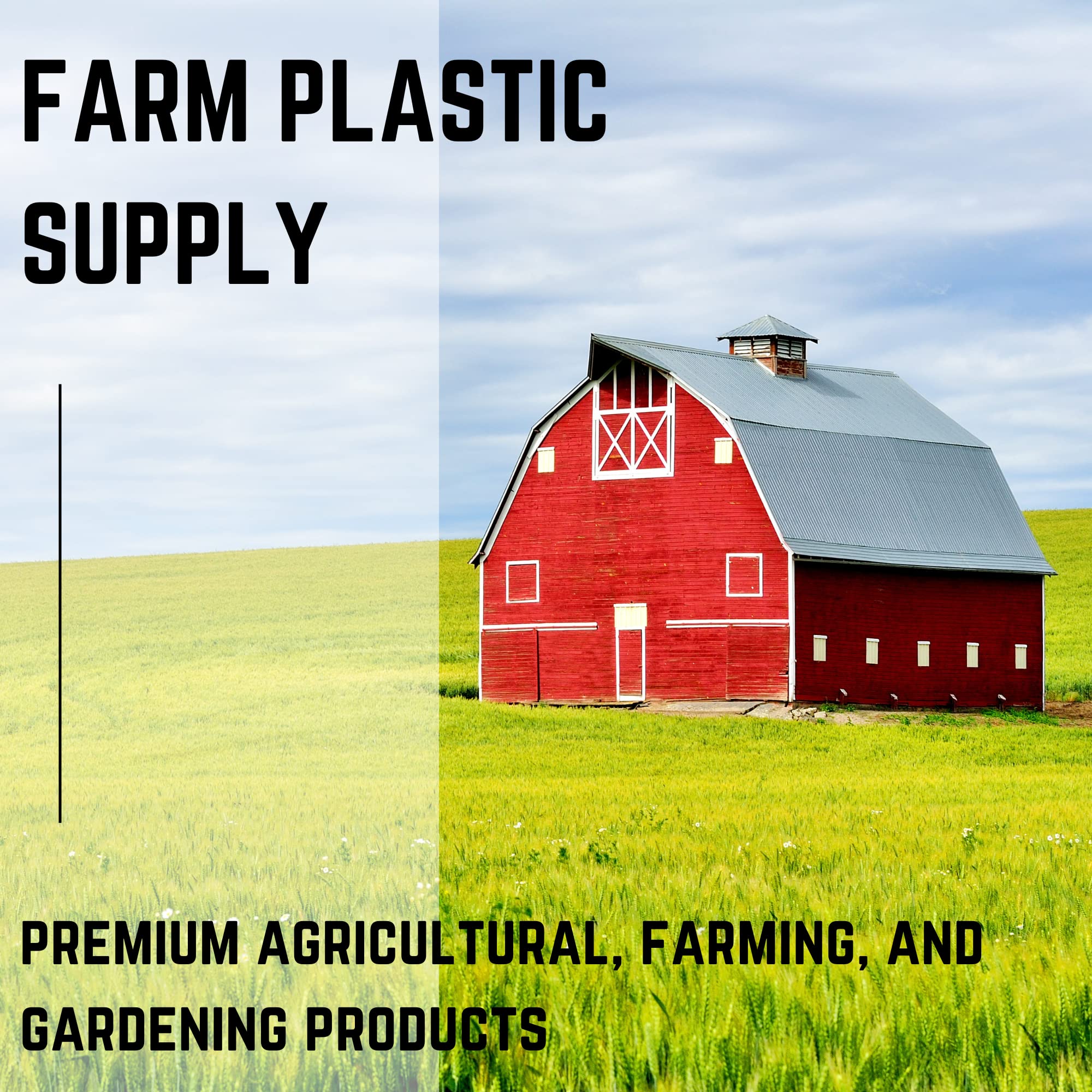 Farm Plastic Supply - Clear Vinyl Sheeting - 15 Mil - (4'6" x 3.5') - Vinyl Plastic Sheeting, Clear Vinyl Sheet for Storm Windows, Covering, Protection, Tablecloth Protector