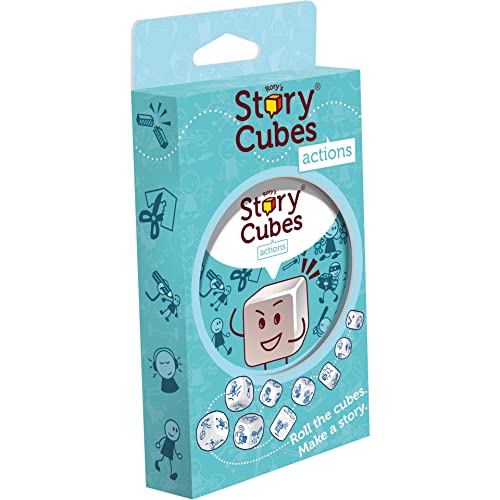 Zygomatic | Rory's Story Cubes Eco Blister Action | Dice Game | Ages 6+ | 1-12 Players | 20+ Minutes Playing Time, Multicolor, (ASMRSC302)