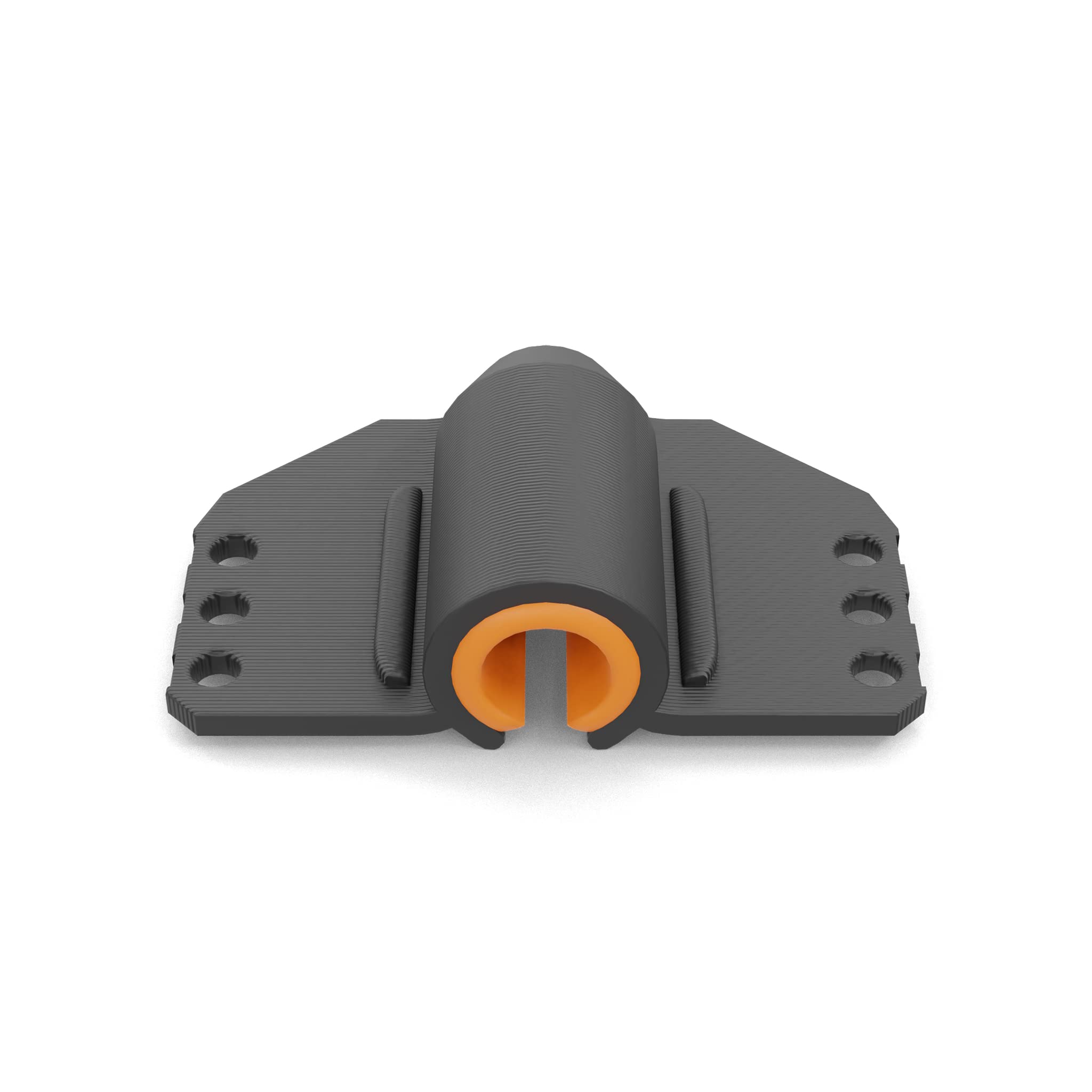 Isolate IT Lavalier Microphone Isolation Shield System with Sorbothane (Compatible with Rode SmartLav+, Black/Orange)