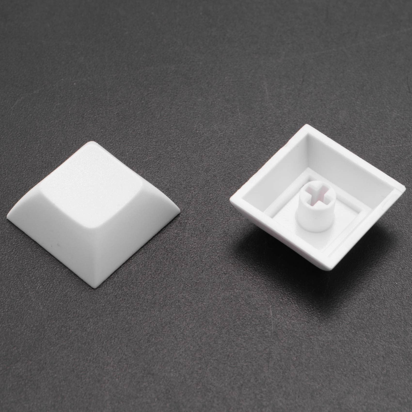 Cusstally 37 PCS PBT Keycap DSA 1U Keycaps for Cherry MX Custom Keycap Set for Gaming Mechanical Keyboard Keybord,White