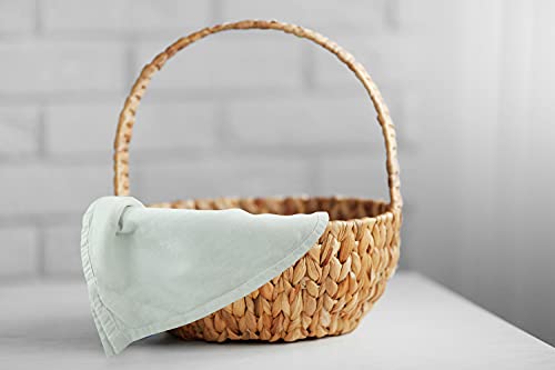 Royale Linens Flour Sack Dish Towels - 28" X 28" Kitchen Towel - Super Absorbent White Flour Sack -100% Ring Spun Cotton -Tea Towels - For Embroidery, Cloth Diapers, Cheese Strainers -(12 Pack, White)