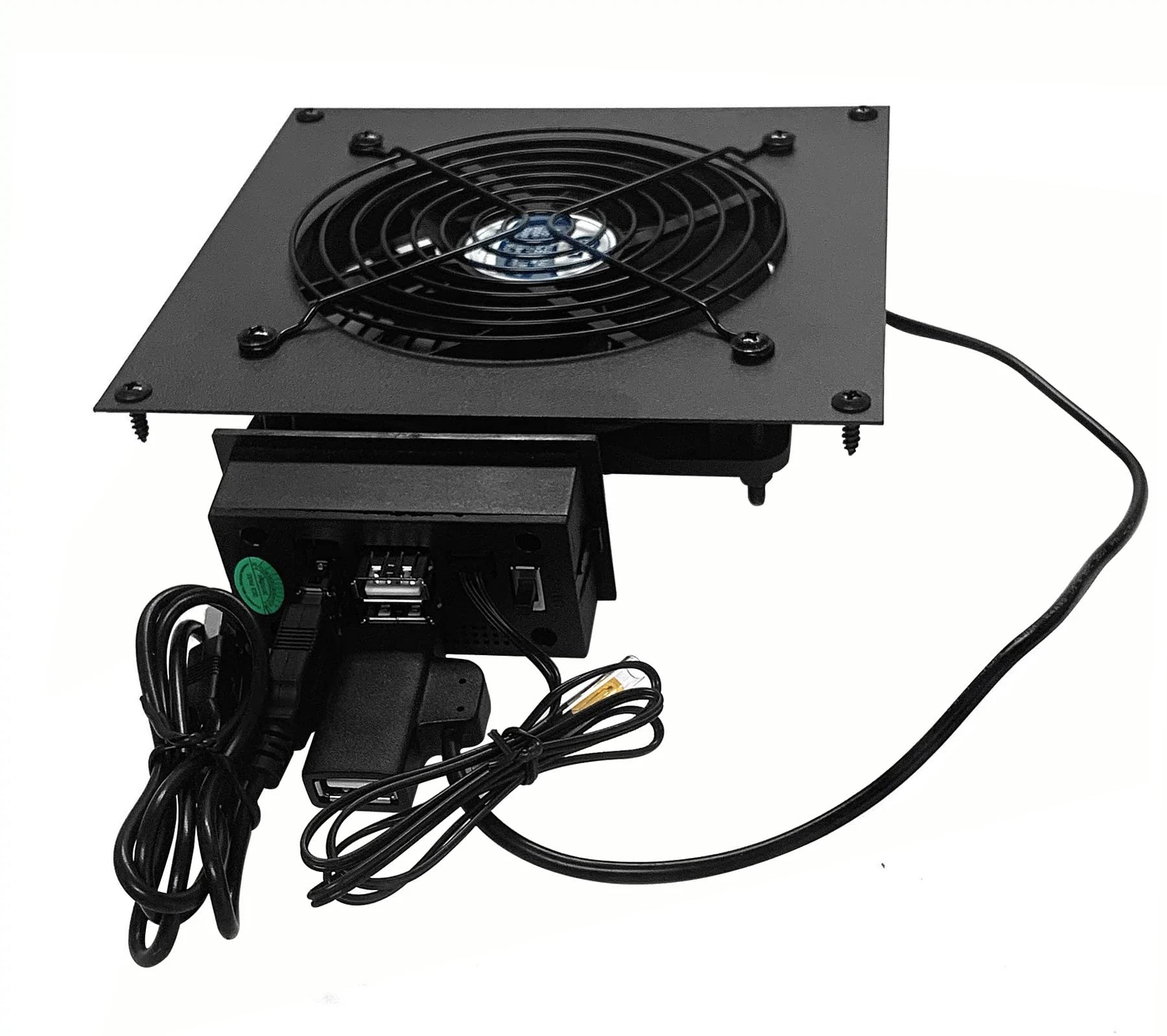 Single 120mm USB Fan with Bracket and Preset Thermostat