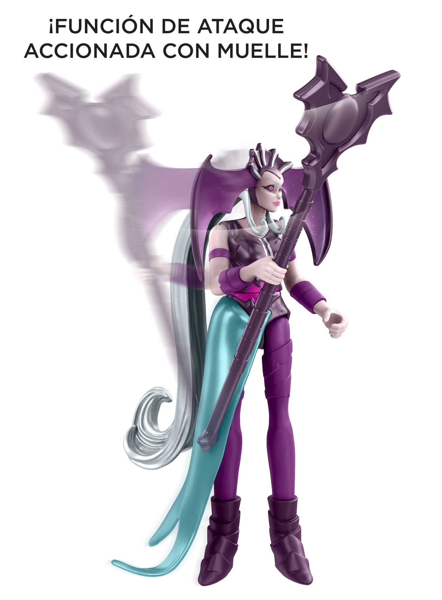 Masters of the Universe He-Man and The Toy, Evil-Lyn Action Figure, Power Attack Move and Accessory, Motu Villain Character