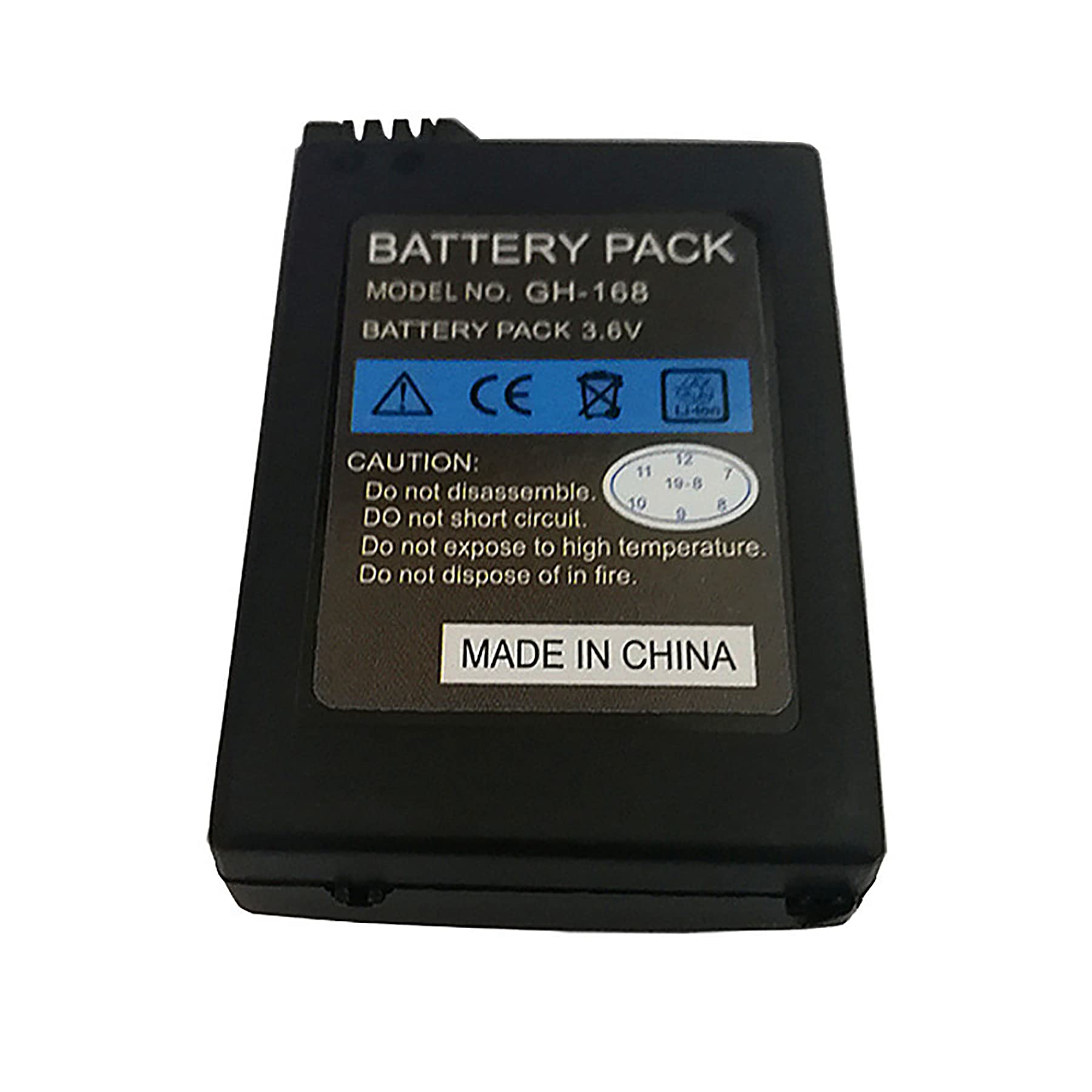 Byforphye 3600mAh 3.6V Rechargeable Battery Pack Lithium Ion Replacement Battery for Sony PSP-S110 Console PSP 2000/3000 PSP-S110 Console (2PCS)