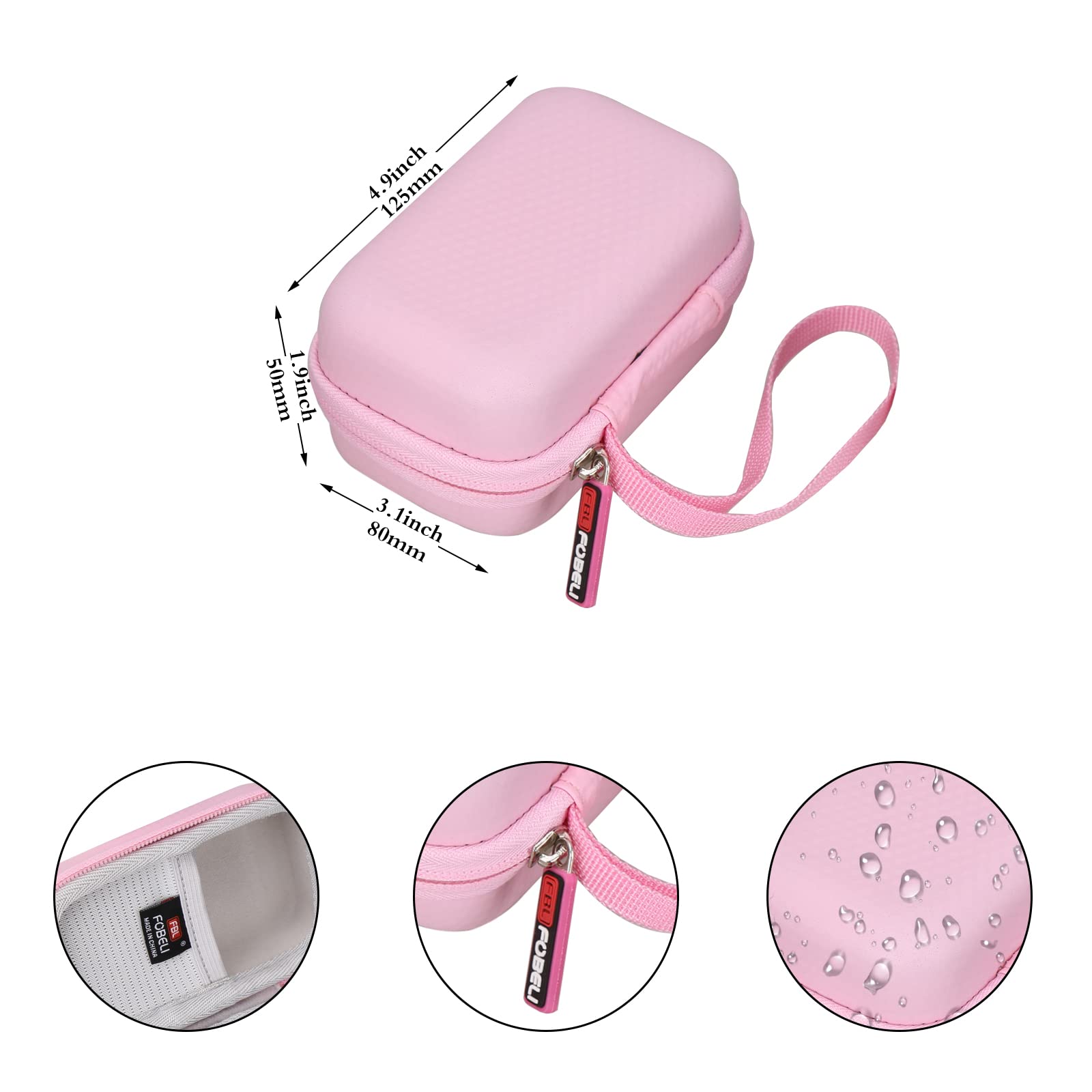 FBLFOBELI Hard Storage Case Compatible with Philips Satinelle Essential BRE235/04 & Philips HP6401 Compact Hair Removal, EVA Protective Travel Carrying Container Bag (Case Only)