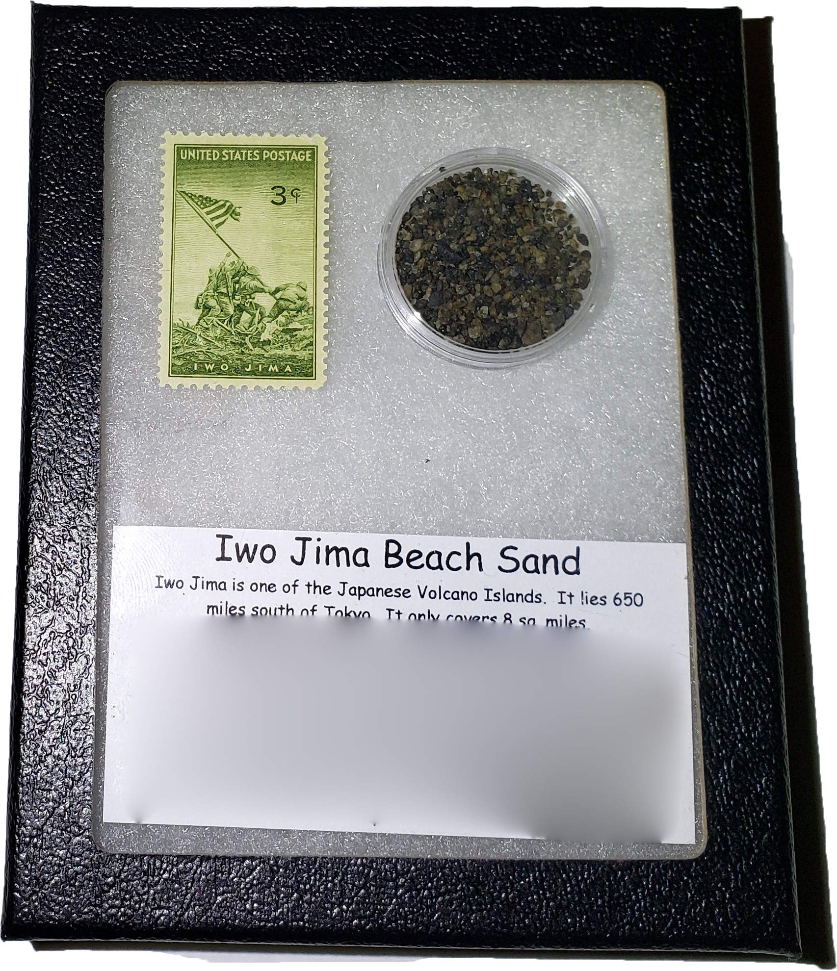 Iwo Jima Beach Sand and Postage Stamp - Commemorative Collection