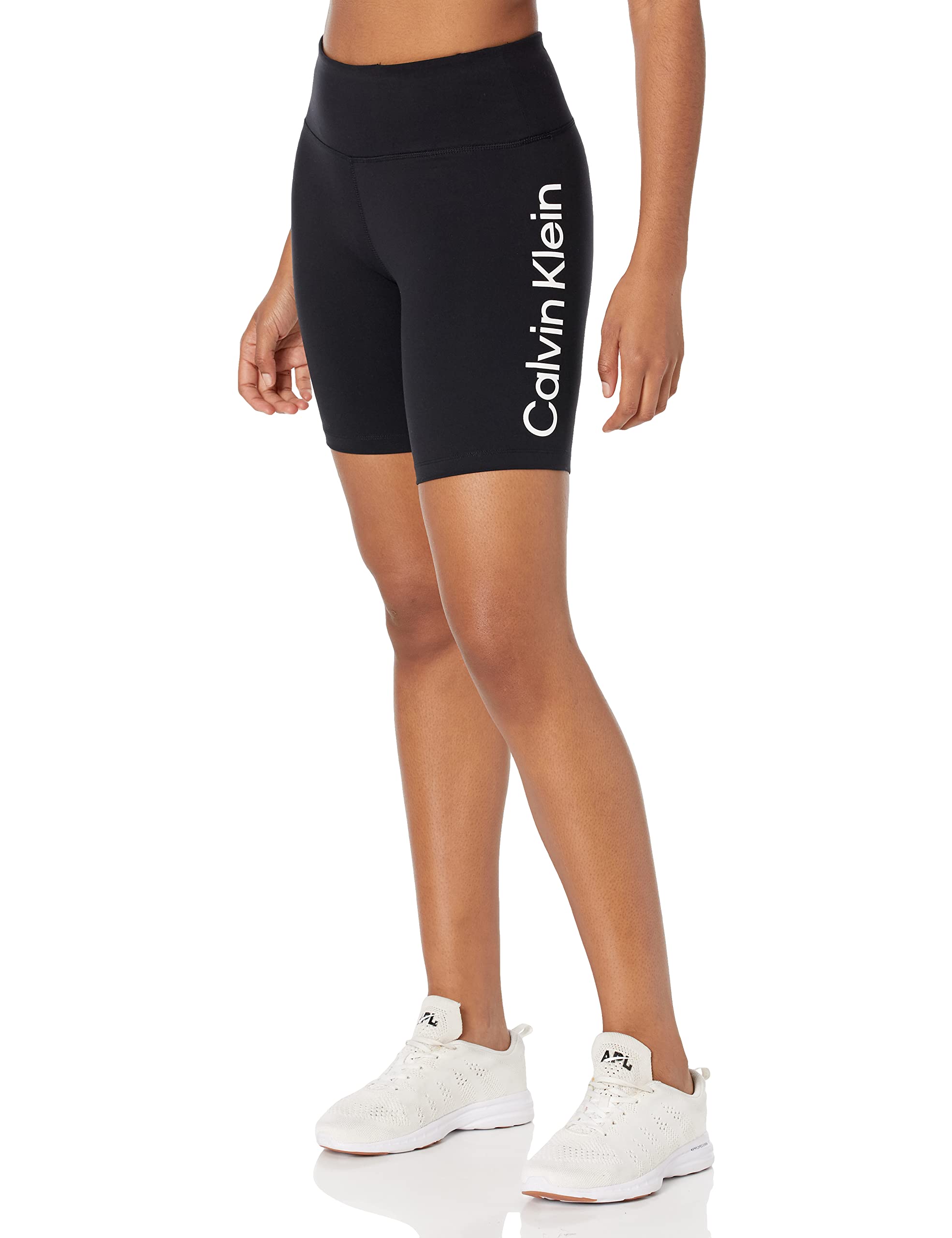 Calvin Klein Performance Women's High Waist Bike Shorts, Black, Small