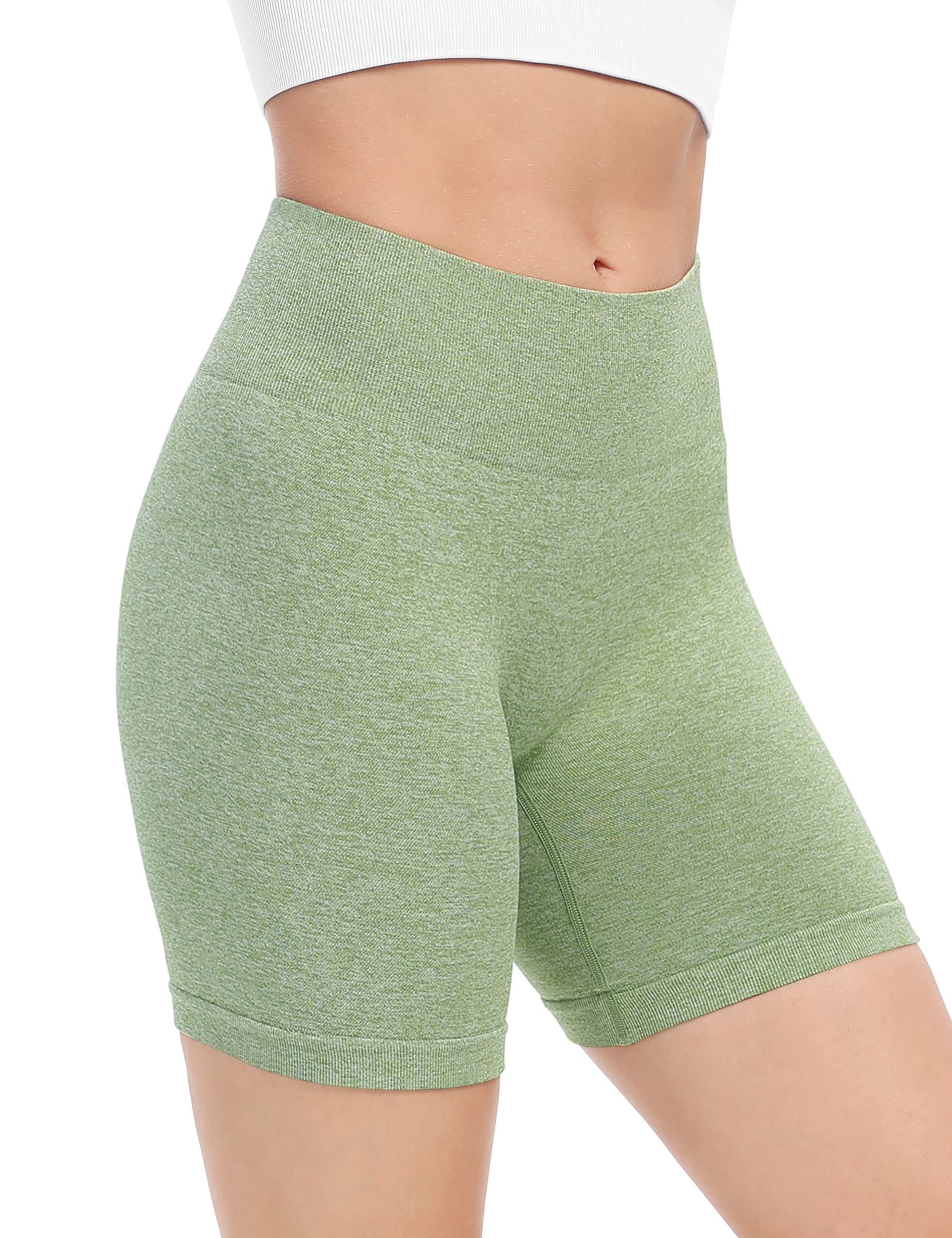 BAYDI Workout Shorts for Women 3 Pack High Waisted Seamless Yoga Shorts Athletic Gym Biker Shorts