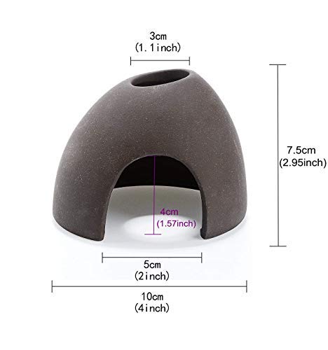 Saim Aquarium Decorations Ceramic Cave,Betta Fish Tank Accessories for Betta Fishes Shrimp Shelter Breeding Tube Hiding, Aquatic Pets to Rest, Betta Fish Toys