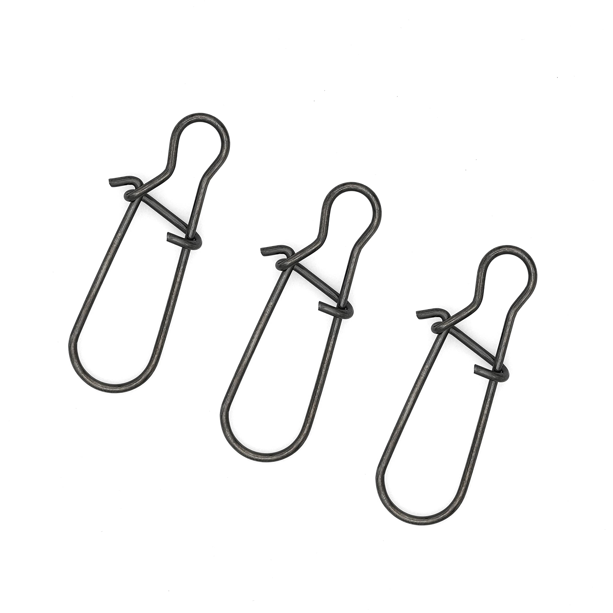 BLUEWING Fishing Duo Lock Snaps for Saltwater Freshwater Fast Change Snaps Light Tackle Lures Connector, 73lbs/100 pcs