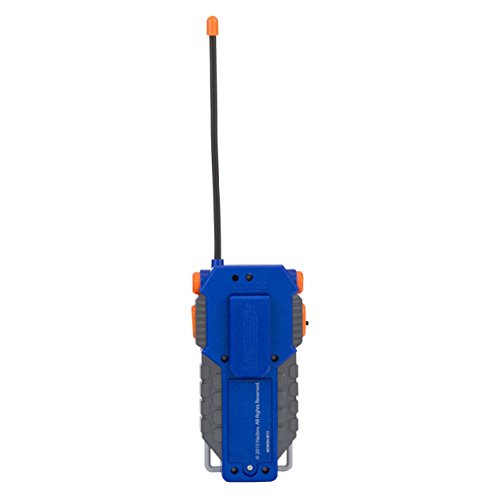 Sakar Nerf Walkie Talkie for Kids Fun at The Touch of A Button, Set of 2, 1000' Range, Rugged Pair Battery Powered Gray Blue & Orange