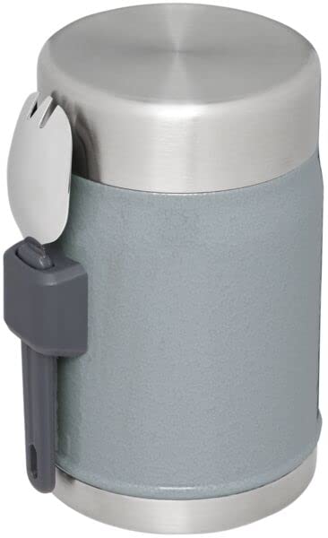 Stanley Classic Legendary Classic Food Jar + Spork 14oz Hammertone Silver