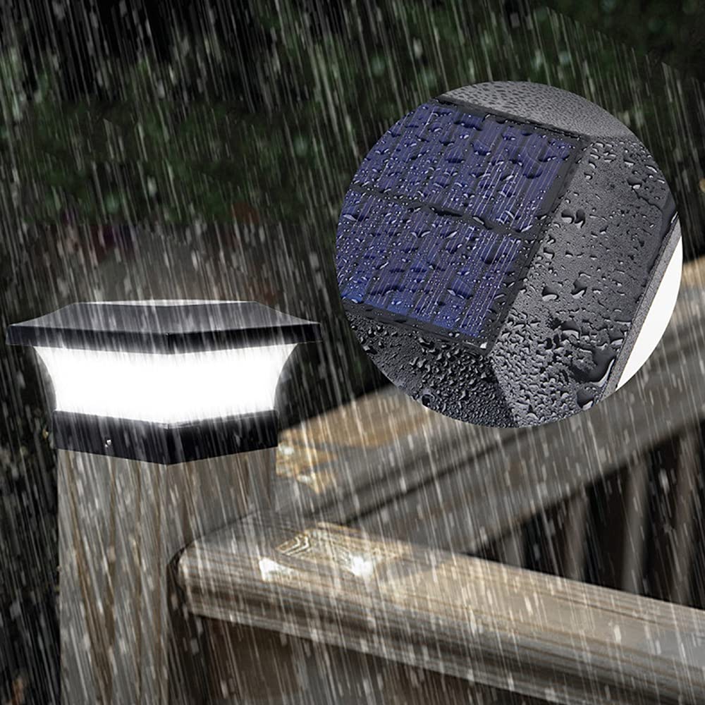 ZHUANYIYI Outdoor Solar Garden Column Headlights, Wall Gate Column Lighting, Home Garden Pavement Waterproof Landscape Lights