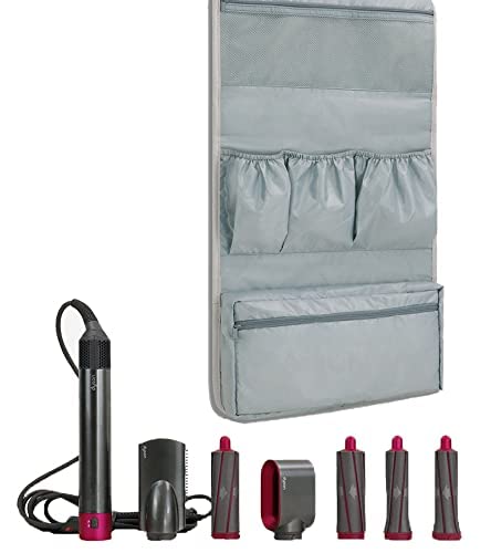 Ferbao Storage Bag for Dyson Airwrap Styler Accessories Hanging Travel Protective Case for HD01 HD03 Hair Dryer (Black)