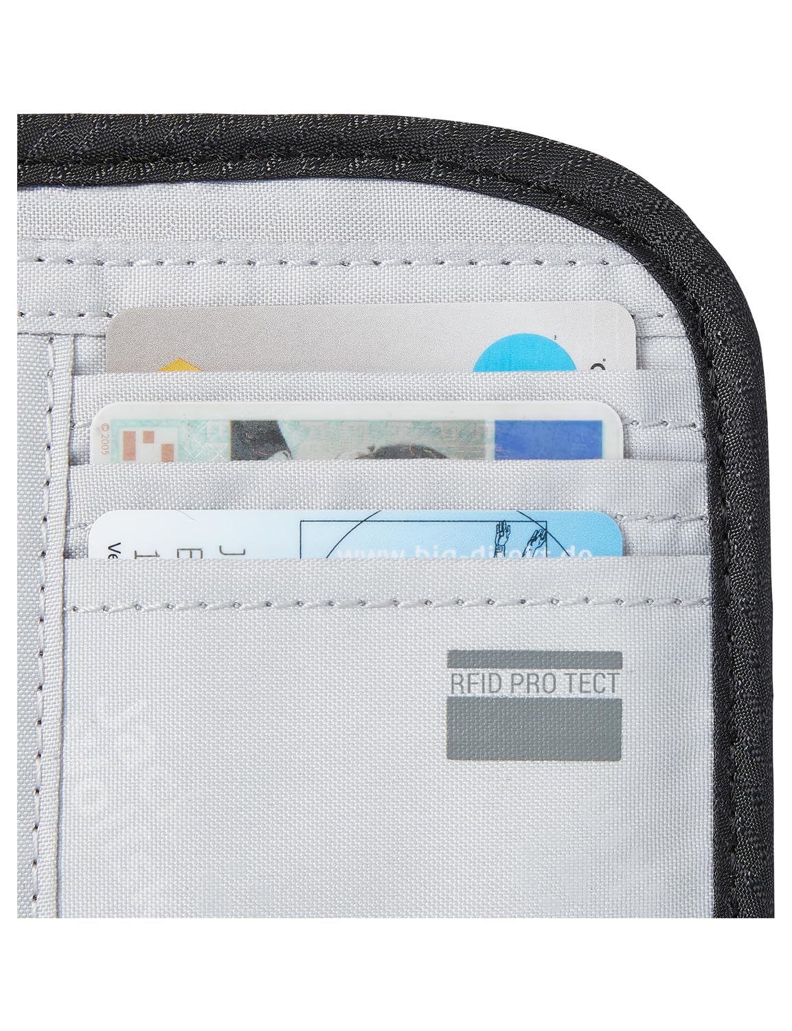 Jack Wolfskin Cashbag Wallet RFID, Phantom, ONE Size