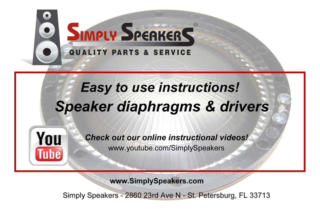 Jensen/Atlas/Leslie Speaker Diaphragm D-V21