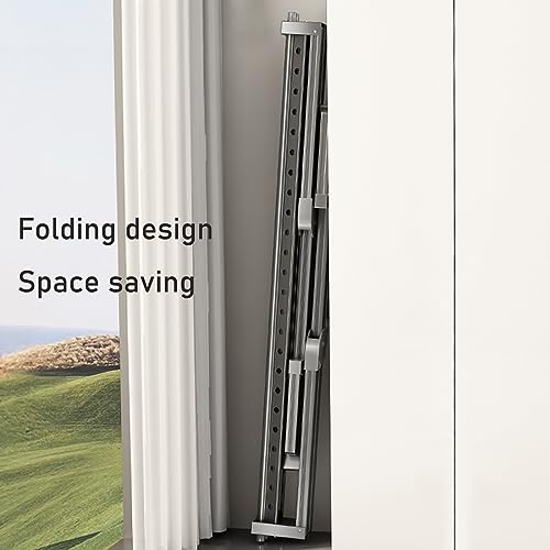 Folding Retractable Collapsible Drying Rack Clothing,Space-Saving Laundry Rack, Aluminum Alloy Drying Rack,Isometric Windproof Hanging Holes,Windproof Foot Support, Clothes Drying Racks Outdoor