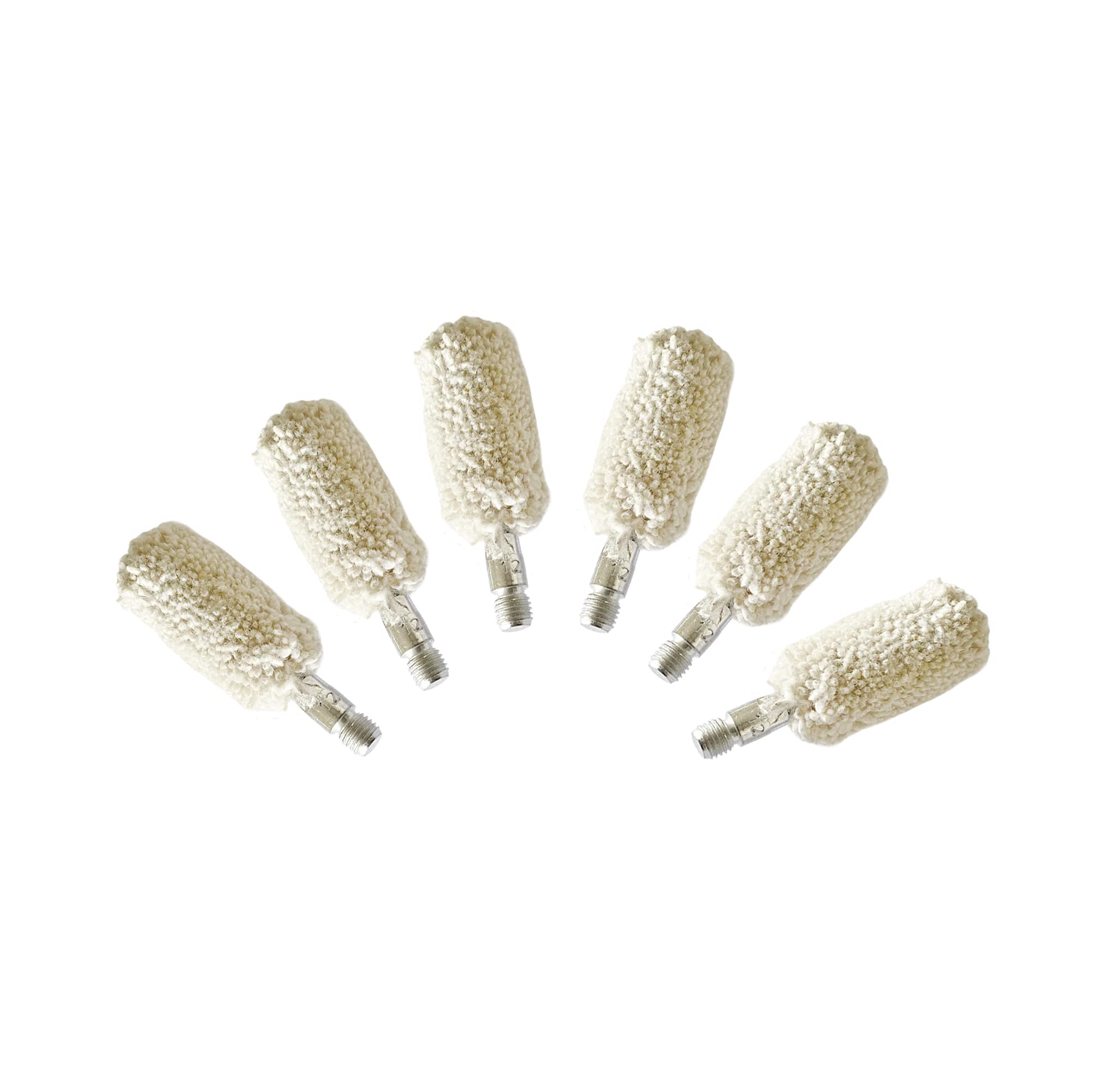 Bore Baby 12 Gauge Bore Mop Gun Cleaning Brushes for 12ga Shotgun Cleaning (6 Pieces)
