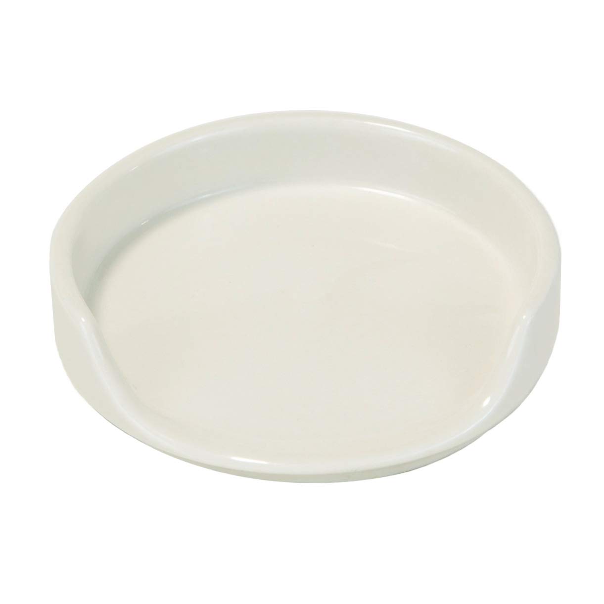 Ceramic Spoon Rest for Kitchen Counter and Stove Top (White)