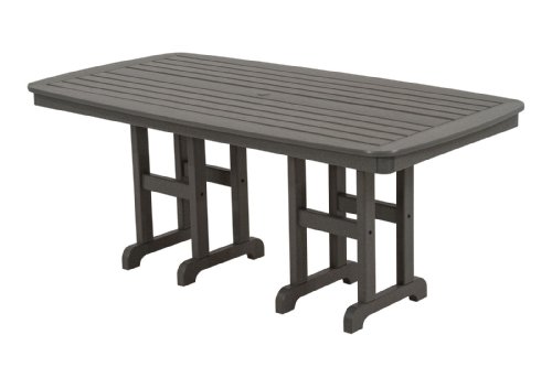 POLYWOOD PWS131-1-GY La Casa Café 7-Piece Dining Set, Slate Grey
