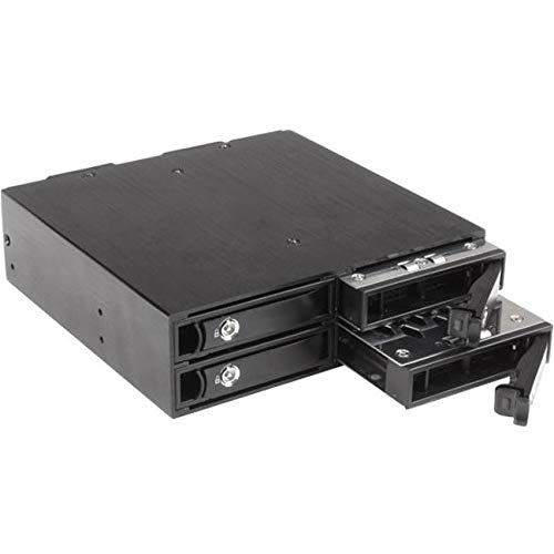 StarTech.com 4-Bay Mobile Rack Backplane for 2.5in SATA/SAS Drives - Hot Swap SSDs/HDDs from 5-15mm - Supports SAS II & SATA III (6 Gbps) , TAA (SATSASBP425)