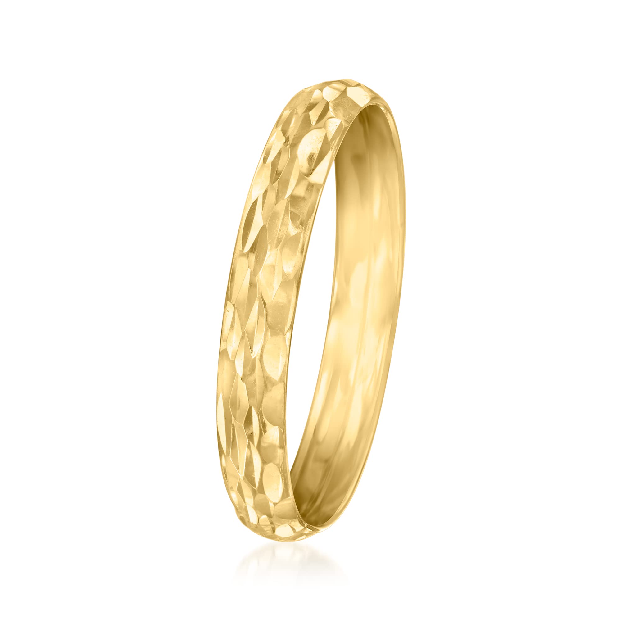 Canaria 10kt Yellow Gold Textured Ring. Size 8
