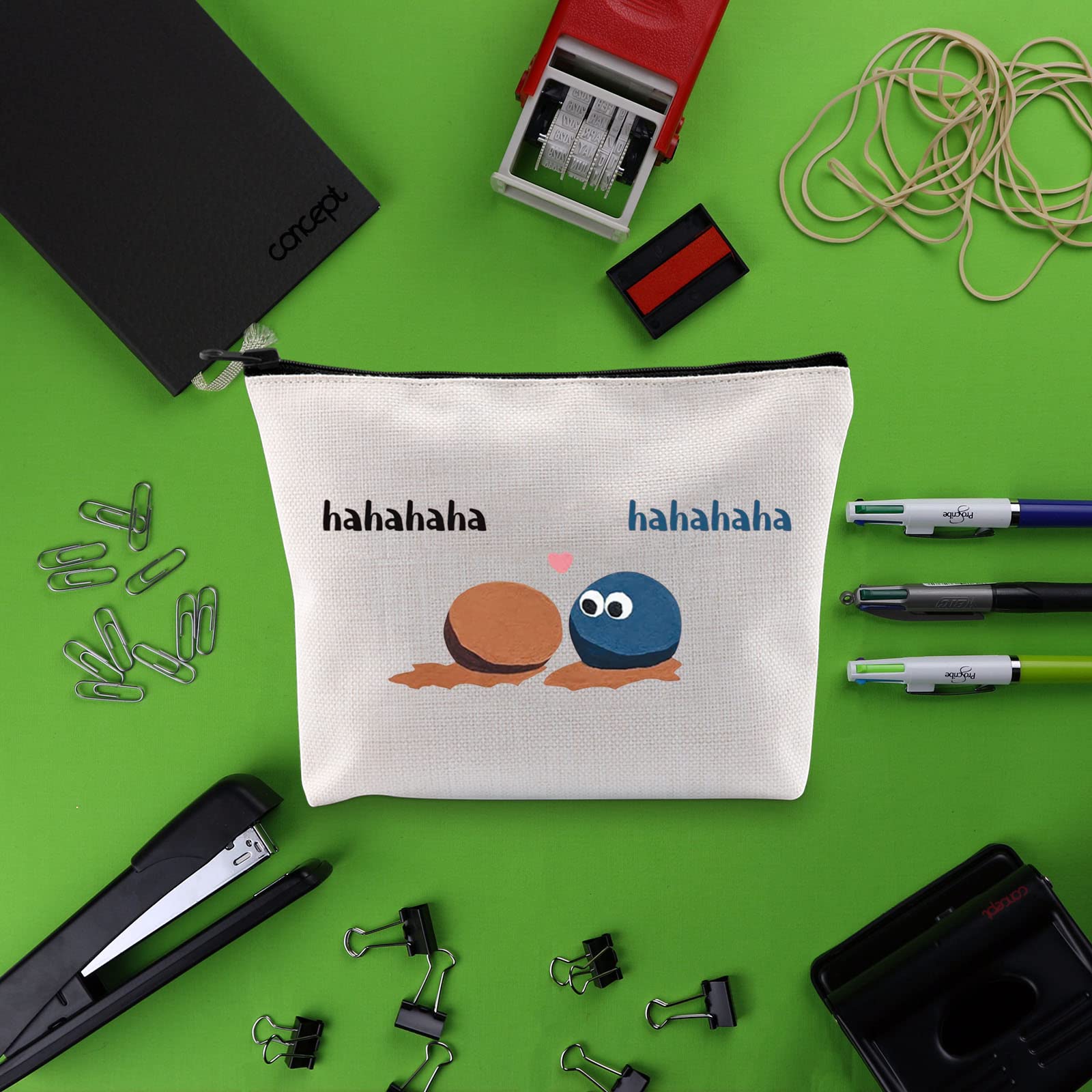 BLUPARK Everything Everywhere All At Once Rock Gift Funny Rock Cosmetic Bag Movie Inspired Zipper Pouch Just be a Rock Gift (hahahaha Rock)