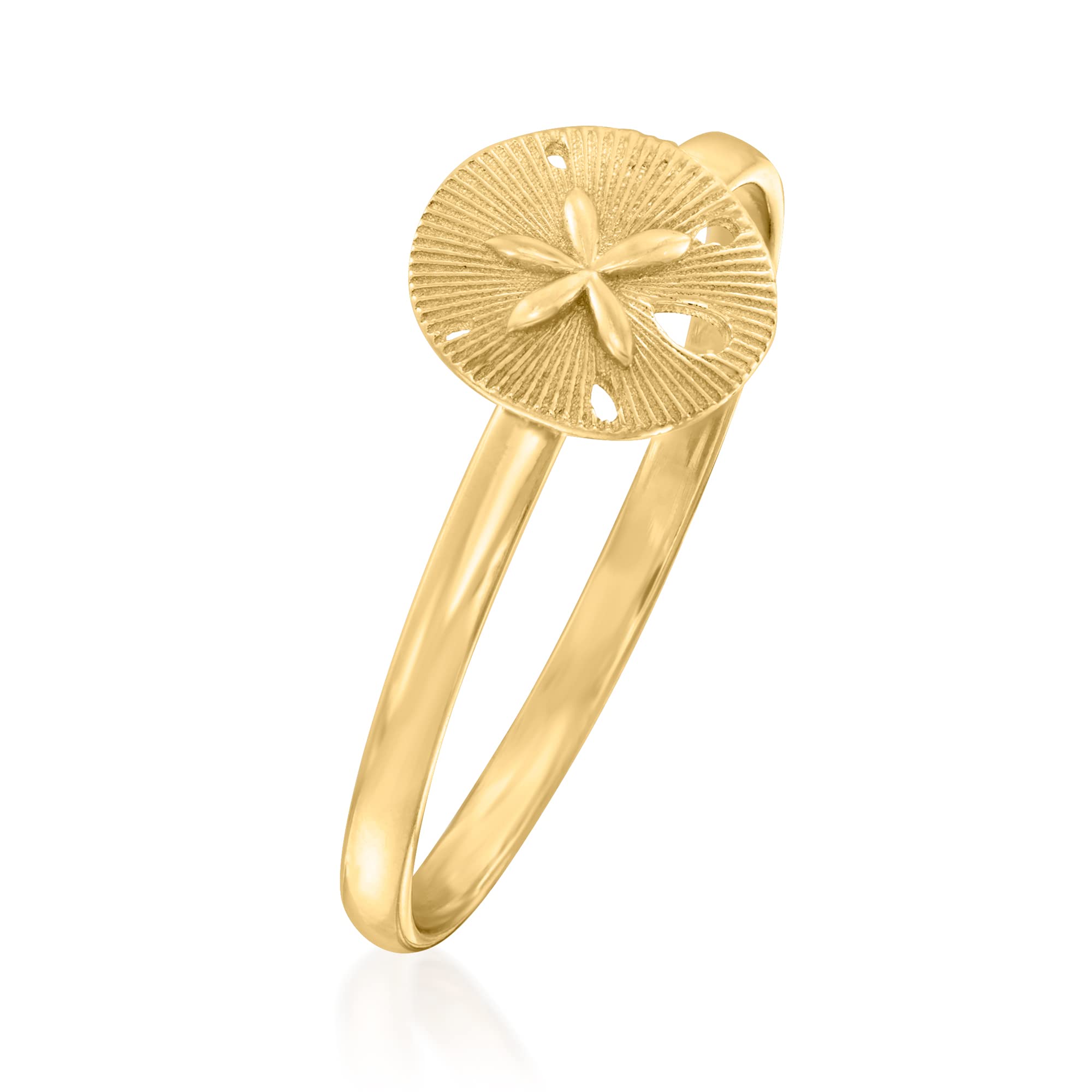 Canaria 10kt Yellow Gold Sand Dollar Ring. Size 7