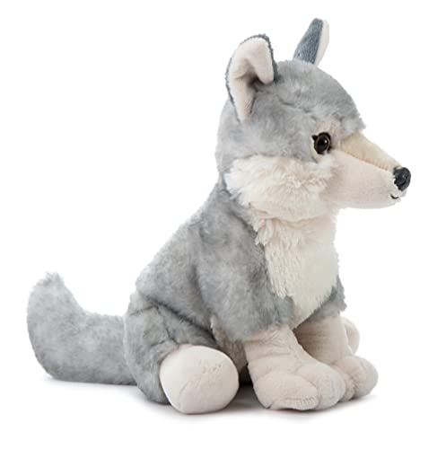 The Petting Zoo Wolf Stuffed Animal, Gifts for Kids, Wild Onez Zoo Animals, Grey Wolf Plush Toy 12 inches