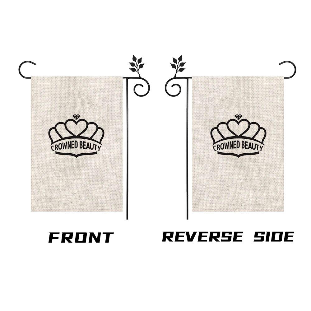 CROWNED BEAUTY Hello Sunshine Summer Garden Flag 12×18 Inch Double Sided Vertical Yard Outdoor Decoration CF149-12