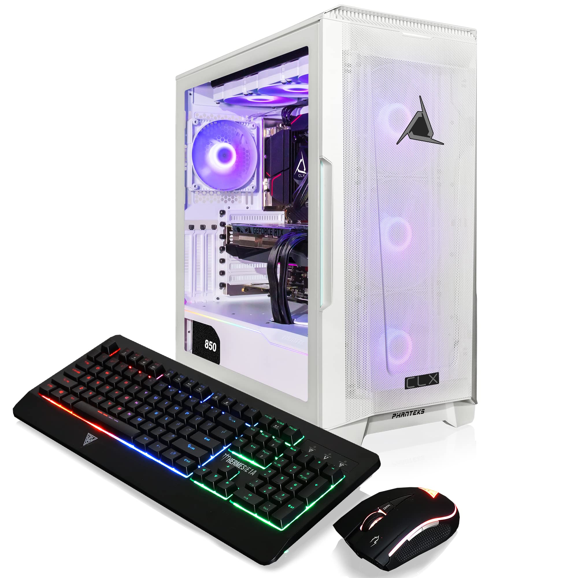 CLX Set Gaming Desktop - Liquid Cooled AMD Ryzen 9 7950X 4.5GHz 16-Core Processor, 32GB DDR5 4800MHz Memory, GeForce RTX 4080 16GB GDDR6X Graphics, 1TB NVMe M.2 SSD, 4TB HDD, WiFi, Windows 11 Home
