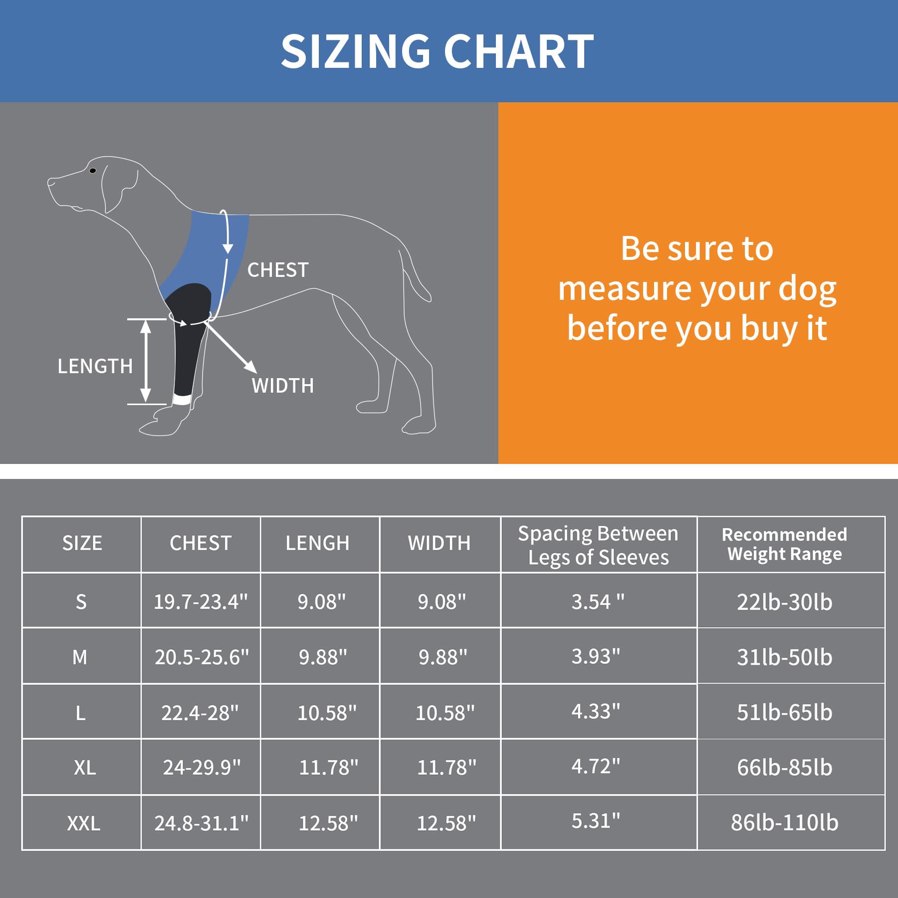 Dog Sleeves for Wounds Both Front Legs,Cone Collar Alternative, Abrasion Resistant Dog Recovery Sleeve, Washable 2.5mm Thick and Waterproof, Breathable Pet Wounds Prevent Licking, Bite Grey (Large)