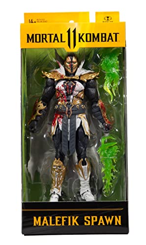 McFarlane Toys Mortal Kombat Malefik Spawn Bloody Disciple 7" Action Figure with Accessories