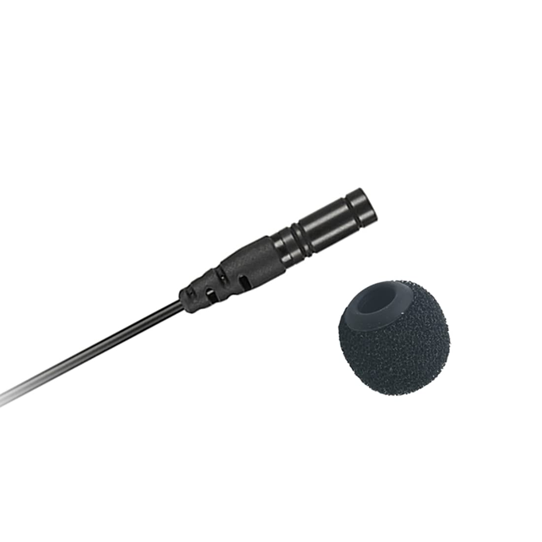 Canfon 2pcs Foam Windscreen Covers/Pop Filter/Wind Shield with Silicone Holder Compatible for RODE Smartlav+ Lavalier Mic with Diameter of 4-5.0mm (Black)